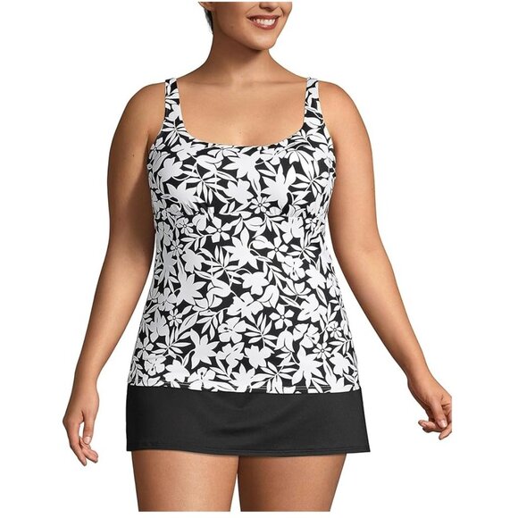 Lands' End | Swim | Nwt Lands End Womens Square Neck Underwire Tankini ...